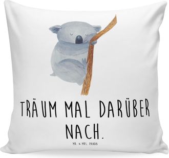 Mr. & Mrs. Panda 40 x 40 Kissen Koalab&auml;r - Geschenk, Tiermotive, Sofakissen, Kissenh&uuml;lle 40x40, lustige Spr&uuml;che, sofakissen, Dekokissen 40x40, Tiere
