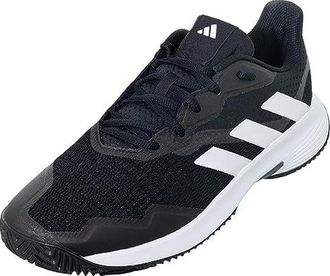 adidas Mens Court Jam Control Sneaker, Core Black/White/Grey, 12