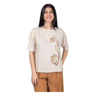 Ferrante Femme, Blouses et Chemises, Beige, Taille: 36 FR Blouses