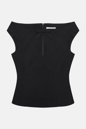 Shushu/Tong Kurzes Top Mit Freien Schultern Und Tropfenausschnitt