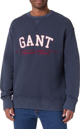 GANT Herren Graphic Sweatshirt, Evening Blue, 3XL