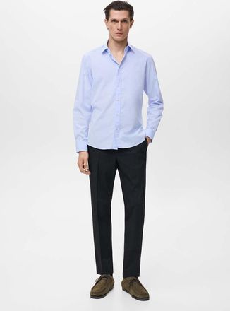 Mango Chemise 100 % coton regular-fit bleu ciel - Homme - XXL - MANGO MAN