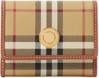 Burberry Femme, Accessoires, Beige, Taille: ONE Size Small Check Folding Wallet