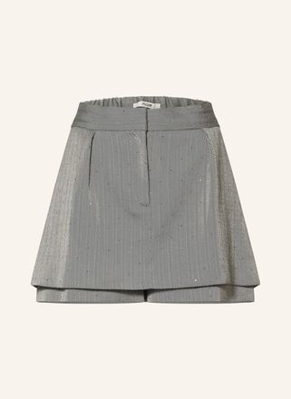 Maje Skort Mit Schmucksteinen grau