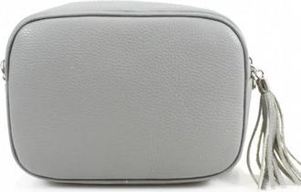 Generic Sac à main à bandoulière en cuir pour femme Design classique avec pampille Fermeture éclair Sac à main décontracté 155, gris clair, Medium