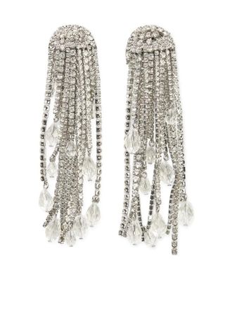 Carolina Herrera boucles doreilles Teardrop Tassel - Argent