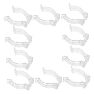 Valiclud 10st&uuml;cke Klemmen F&uuml;r Lichterschlauch Transparente Rohrbefestigung Einfache Installation Stabiler Halt F&uuml;r Leuchtstoffr&ouml;hren Und Led-r&ouml;hren Geeignet F&uuml;