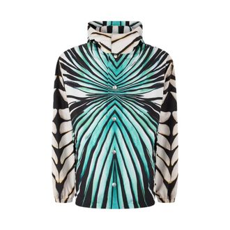 Roberto Cavalli Ray Of Sea Print Bomber - - Jackets - Herren - Blau - M
