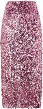 Rotate Jupe midi en sequin