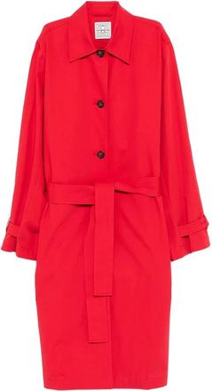 Toteme Femme, Manteaux, Rouge, Taille: 38 FR Light Trench Coat