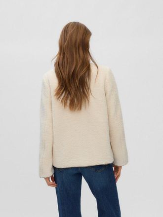 Vero Moda Pl&uuml;schjacke VMFRANCESCA TEDDY JACKET NOOS Kunstfaser, Pl&uuml;sch