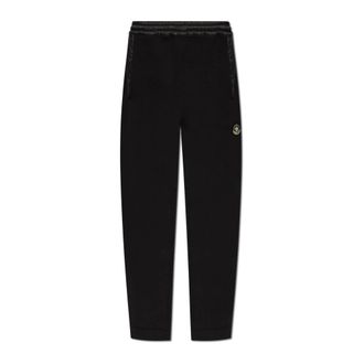 Moncler Sweathose mit Logo-Patch - - Trousers - Herren - Schwarzk - XL