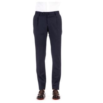 Pantaloni Torino Pantalone in lana stretch superslim - - Trousers - Herren - Blau - L