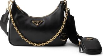 Prada sac porté épaule Re-Edition - Noir