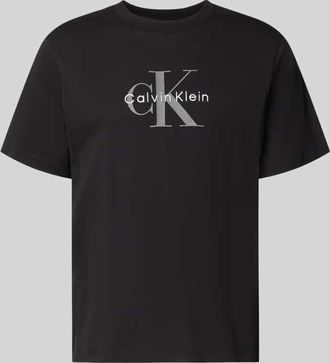 Calvin Klein Jeans T-Shirt mit Label-Print und Rundhalsausschnitt