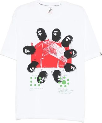 A Bathing Ape A Bathing Ape, Homme, Tops, Blanc, Taille: XL T-shirt