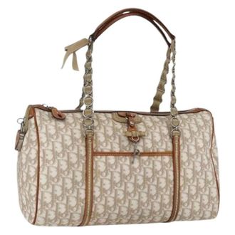 Dior Sac Boston Vintage Pre-owned - Femme - Pre-owned - Beige - Taille: ONE Size