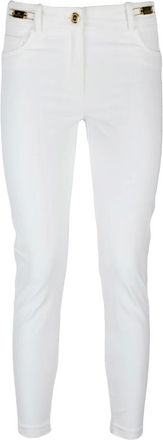 Elisabetta Franchi Femme, Pantalons, Blanc, Taille: 38 FR Elisabetta Franchi pantalone