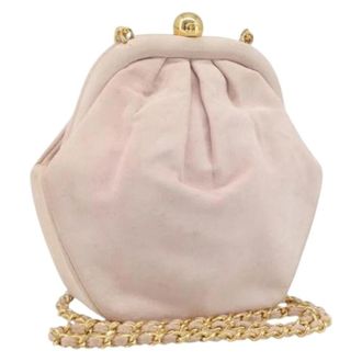 Chanel Sac bandouli&egrave;re vintage en daim Pre-owned - Femme - Pre-owned - Rose - Taille: ONE Size
