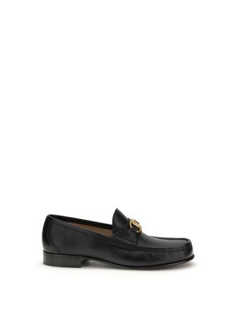 Valentino Garavani Mens Loafers Signature Vlogo Black Upper Calf Leather