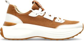 Tod's Femme, Chaussures, Brun, Taille: 38 1/2 EU Baskets &agrave; lacets avec logo