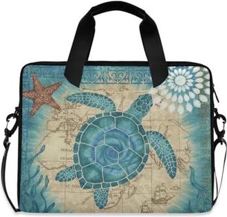 Alaza Sac pour ordinateur portable de 40,6 à 15,6 pouces, sacoche pour ordinateur portable pour femme, homme, étudiant, travail, voyage, bandoulière, Turtle