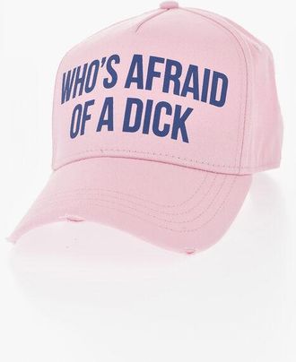 Dsquared2 Solid-Color Baseball Hat ROCCO With Contrast Print size One Size