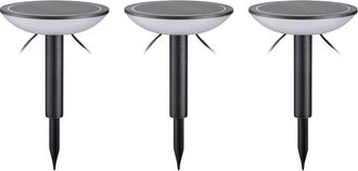 Lindby LED Smart Home Wegbeleuchtung Garten Thalas dimmbar (Modern) in Schwarz (3 flammig,)