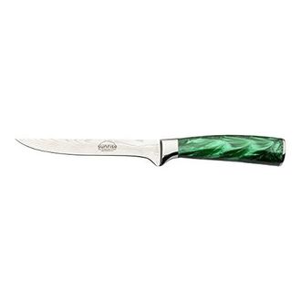 Rockingham Forge Sunrise Collection 20 cm Couteau à Désosser en Acier Inoxydable X40Cr13 et Poignée en Résine, Vert