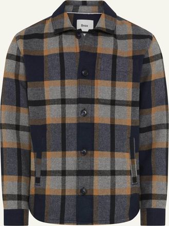 Brax Brax Overshirt Style Santiago blau