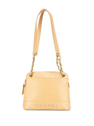 Chanel sac porté épaule (1996-1997) - Jaune