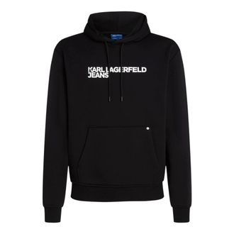 Karl Lagerfeld Homme, Sweatshirts et sweats à capuche, Noir, Taille: XS REG Logo Hoodie A2M20049