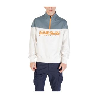 Napapijri Homme, Sweatshirts et sweats à capuche, Multicolore, Taille: S Sweat à Zip Imprimé Printemps/Été Multicolore