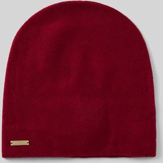 Seeberger Doppelt gestrickte Beanie aus reinem Kaschmir