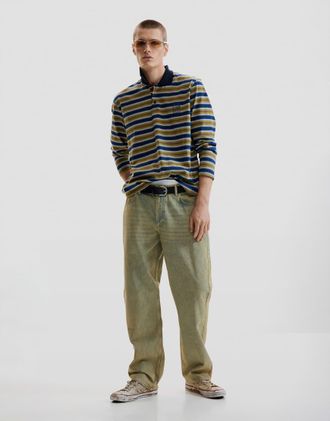 Desigual Gef&auml;rbte Jeanshose in Gr&uuml;n