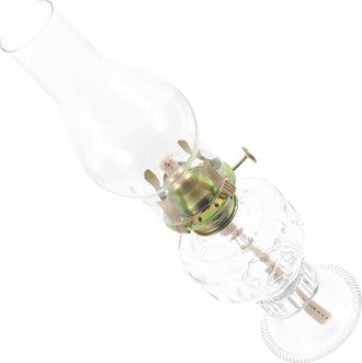 Valiclud Angoily Vintage Petroleumlampe Glas &Ouml;llampe 150-250 ml Transparente Retro Tischlampe f&uuml;r Wohnzimmer und Notbeleuchtung