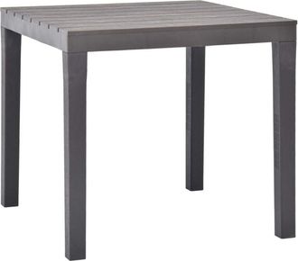 vidaXL Gartentisch Moccafarben 78 x 78 x 72 cm Kunststoff - Vidaxl