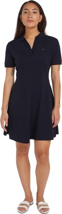 Tommy Hilfiger Damen Polokleid Gestreift, Blau (Desert Sky), XXS