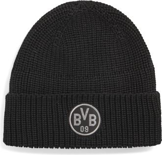 Puma Erwachsene Borussia Dortmund Essentials Beanie OneSize, Black Flat Medium Gray