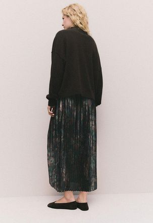 Next Midikleid Weicher 2-in-1 Pullover-Satinmidirock, Kurzgr&ouml;&szlig;e (1-tlg)