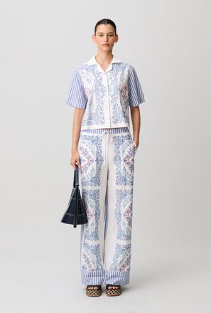 Claudie Pierlot Gestreiftes Baumwollhemd