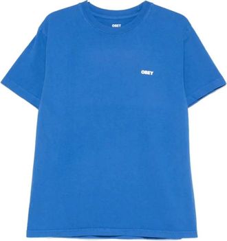 Obey Homme, Tops, Bleu, Taille: XL Bold Icon Face Tee