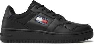 Tommy Hilfiger Homme, Chaussures, Noir, Taille: 42 EU Baskets Essential Retro cuir