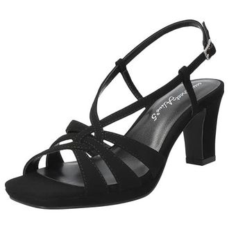 Easy Street Sandales &agrave; talons Valorie pour femme, Black Lamy., 8 Narrow