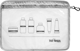 Tatonka Kulturbeutel Zip Flight Bag A4 - Transparenter Beutel zur Mitnahme von Flüssigkeiten im Flugzeug-Handgepäck - 30,5 x 22 cm (Grey)
