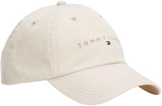 Tommy Jeans Herren Cap Linear mit Logo, Elfenbein (Newsprint), Einheitsgr&ouml;&szlig;e