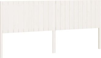 vidaXL Kopfteil Weiß 205,5x4x100 cm Massivholz Kiefer Vidaxl