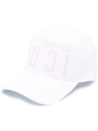 Dsquared2 casquette &agrave; logo imprim&eacute; - Blanc