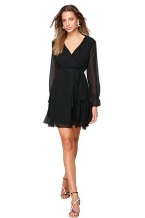 Trendyol Twoaw20el0789 Robe, Noir, 44 Femme