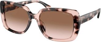 Ralph Lauren Rechteckige Sonnenbrille - - Accessories - Damen - Rosa - 55 MM
